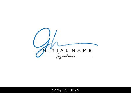 GH Signature Logo Template Vector Stock Vector Image & Art - Alamy