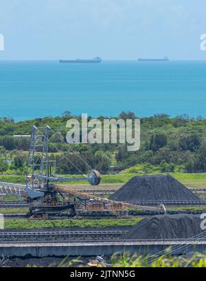 Two coal terminals at the port, Hay Point Coal Terminal (HPCT) and ...