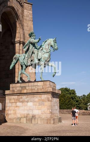 Emperor William monument in the town district Hohensyburg, Dortmund ...