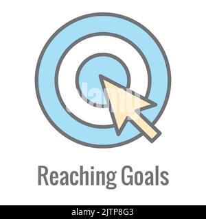 Core Values Icon Showing a Mission or Vision Aspect Stock Vector Image ...