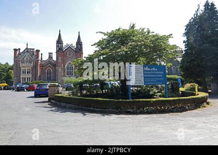 Sign at entrance to Manjushri Kadampa Meditation Centre, Ulverston ...