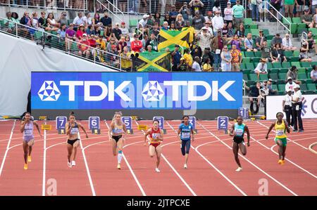 Imani Lansiquot, Zoe Hobbs, Olga Safronova competing in the women’s ...