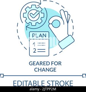 Geared for change concept icon Stock Vector Image & Art - Alamy