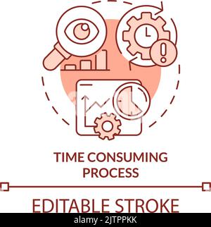 Time consuming process concept icon Stock Vector Image & Art - Alamy