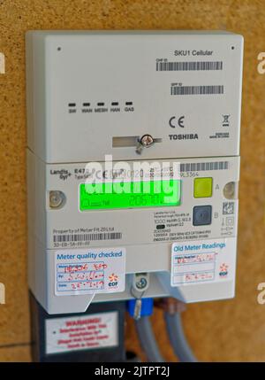 External Gas Smart Meter with Cellular Connectivity Stock Photo - Alamy