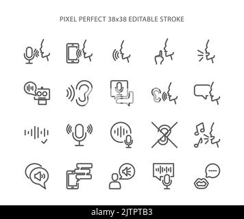 earphones vector icon editable stroke outline icons for web and mobile ...