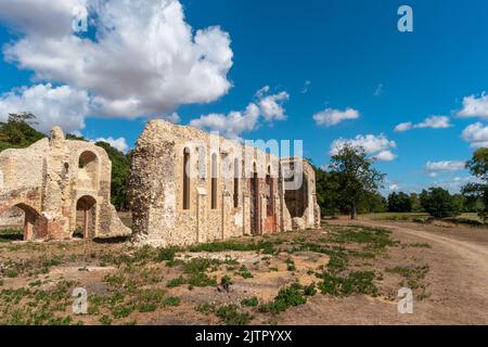 Taken from the south, looking at the south wall. Sibton Abbey (of the ...