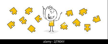 Stick figures. Signs, Business, Success. Smiling Stick Figure Stickman ...