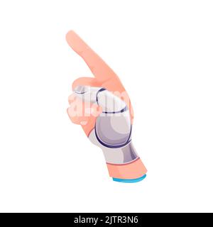Robot hand pointing up cartoon illustration Stock Vector Image & Art ...