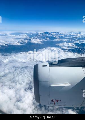 Athens region seen from a flying plane, Southern Europe Stock Photo - Alamy