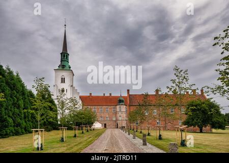 Brahetrolleborg Castle in Korinth on Funen, Denmark Stock Photo - Alamy