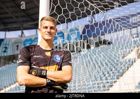 French goalkeeper Paul Nardi pictured at the signing of his contract at ...