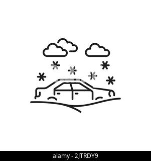 Natural Calamity icon. Line simple Insurance icon for templates, web ...