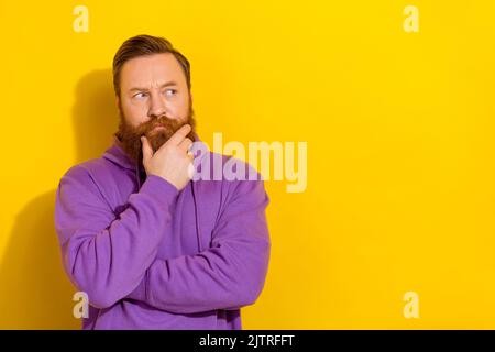 Photo of intelligent serious guy dressed eyewear typing code modern ...