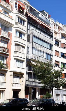 The Immeuble Molitor, a speculative apartment building, with elevations ...