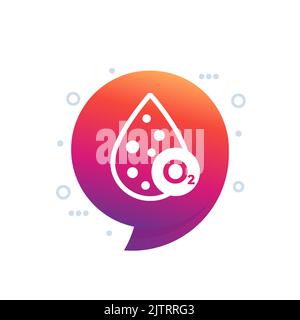 oxygen in blood icon, O2 monitoring Stock Vector Image & Art - Alamy