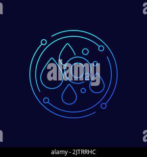 oxygen in blood, O2 line icon Stock Vector Image & Art - Alamy