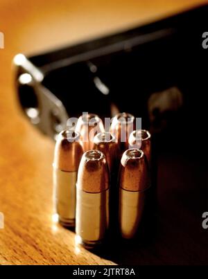 The Swedish police's new 9 mm Luger ammunition that the police use for ...