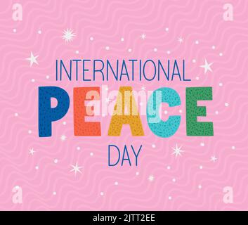 Pacifism poster with peace, love and disarmament symbols. Vector ...