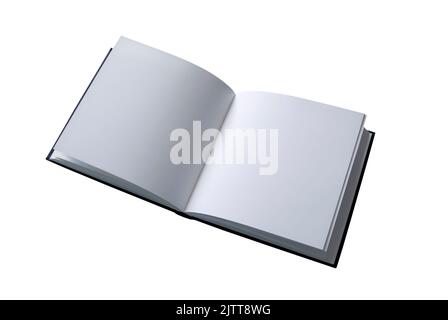 White, plain open book Stock Photo - Alamy