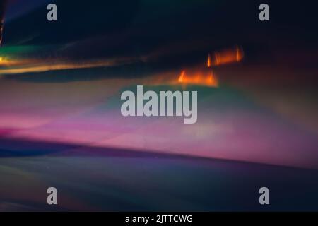 multicolor glow lens flare sunset landscape effect Stock Photo - Alamy