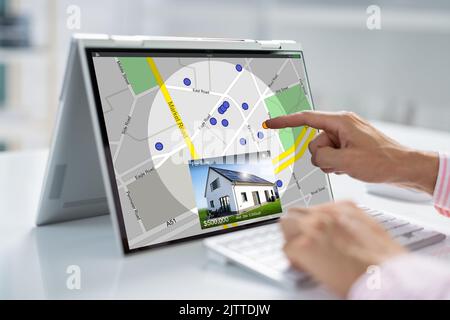 Online Real Estate Property Search Stock Photo - Alamy