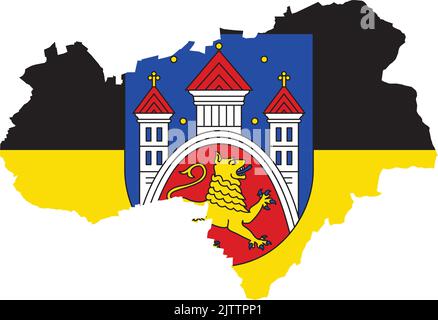 Flag map of GÖTTINGEN, GERMANY Stock Vector Image & Art - Alamy