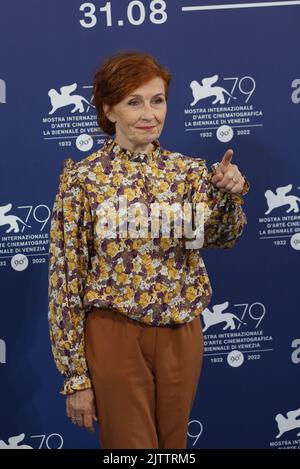 September 1, 2022, VENICE: Actress Bodil Jorgensen, pose at a photocall ...