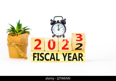 2023 fiscal year symbol. White paper with words 2023 Fiscal year, clip ...