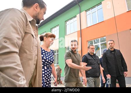 Irpin, Kyiv Blast, Ukraine. 1st Sep, 2022. Ukraine's President ...