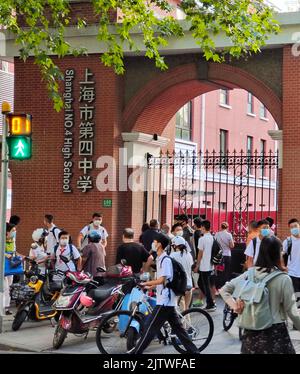 SHANGHAI, CHINA - SEPTEMBER 1, 2022 - A large number of students attend ...