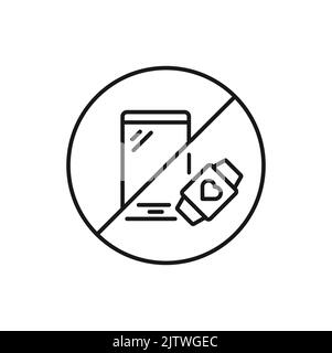 Diagnosis smartwatch icon outline vector. Lab machine procedure ...
