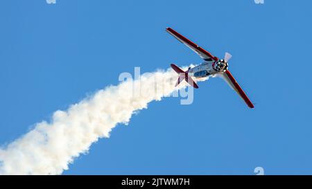 The incredible Aeroshell Team at the Stuart Air Show Stock Photo - Alamy