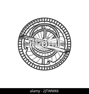 Spain culture symbol of marine compass, Spanish seafaring and ship ...