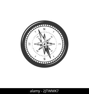 Spain culture symbol of marine compass, Spanish seafaring and ship ...