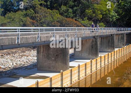 Cycling across Paluma Dam, Paluma Range National Park Stock Photo - Alamy