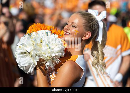 September 1, 2022: Tennessee Volunteers cheerleader before the NCAA ...