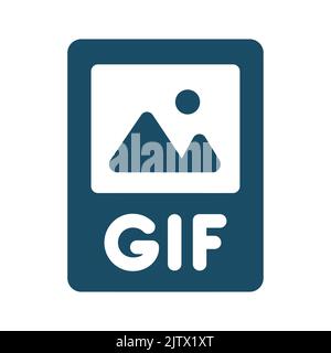 Illustration GIF Icon Stock Photo - Alamy