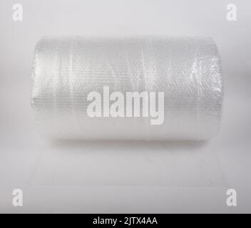 Roll of shockproof material Polyethylene foam Air bubble isolated on ...