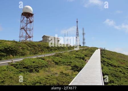 Walkway to the summit of Serra de Santa Barbara, the tallest point of ...