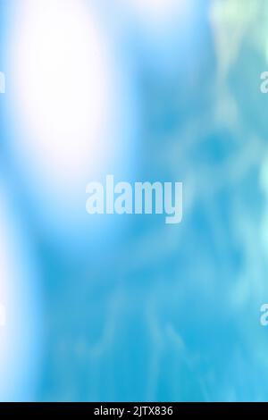 shadow and light caustic effect on blue wall Stock Photo - Alamy
