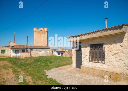 Traditional Wine Cellars And Hoyales Tower Hoyales De Roa Burgos