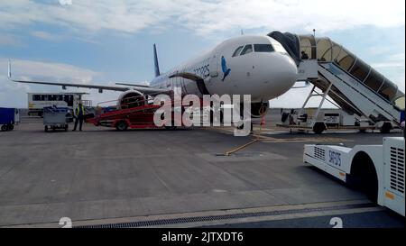 'Sete Cidades' SATA Air Acores CS-TSG Airbus A321 on a tarmac of Ponta ...