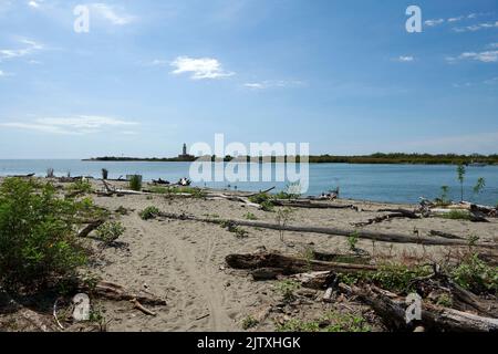 Gorino Ferrarese (Fe), Italy, a view of the river Po of Goro Stock ...