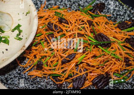 Vegan food plates on display at a formal, festive and fancy, Vegetarian ...
