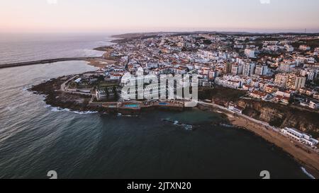 Ariel view of Ericeira town, Portugal Stock Photo - Alamy