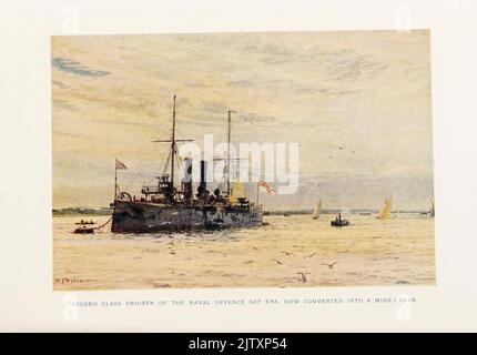 HMS Defence, British protected cruiser Stock Photo - Alamy