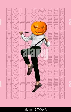 Creative abstract template graphics of scary red arm hanging ropes ...