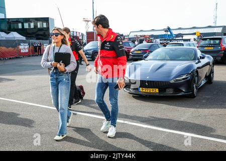 Isabel Hernáez, Girlfriend of Carlos Sainz, Ferrari F1 Team during the ...