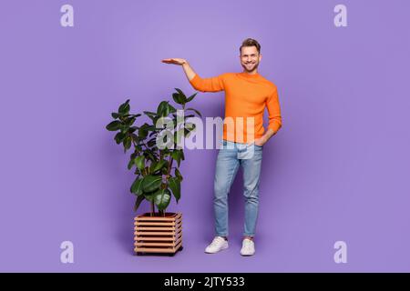 Photo of pretty sweet guy dressed green pullover chatting modern gadget ...